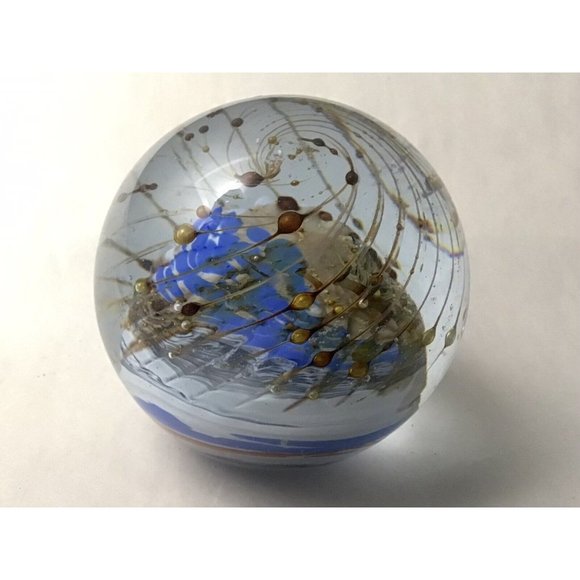 Handmade | Accents | Vintage Phoenician Glass Paperweight Malta Hand ...